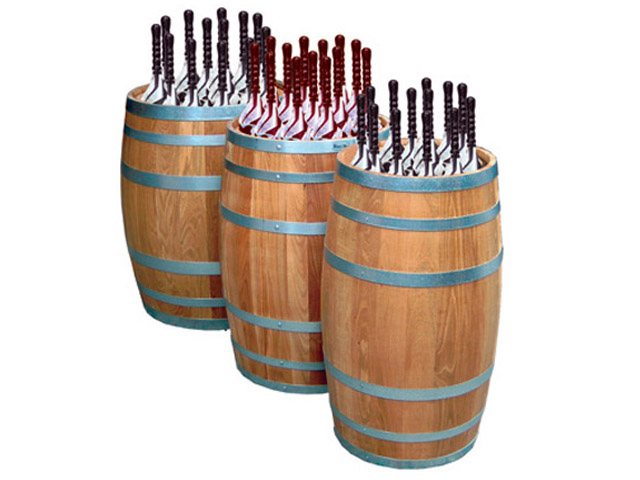 Oak Barrel | CMS Display Fixtures